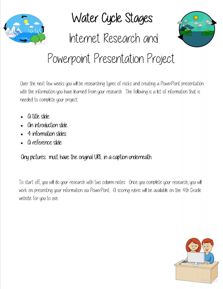 Water Cycle Project Rubric at Mario Kane blog